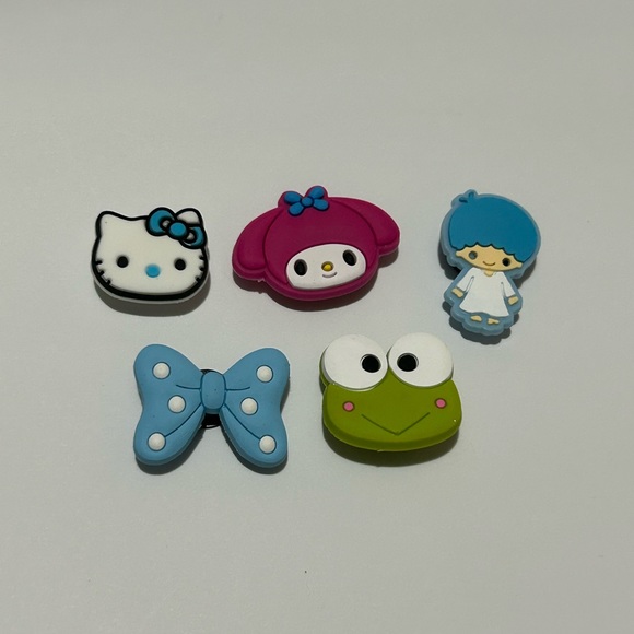 Accessories | Hello Kitty Character Croc Charms Blue Bow | Poshmark